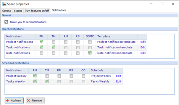 Working with notifications – Support Center